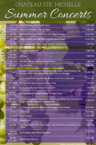 Concert Schedule at Chateau Ste Michelle is Out - Urban Marco